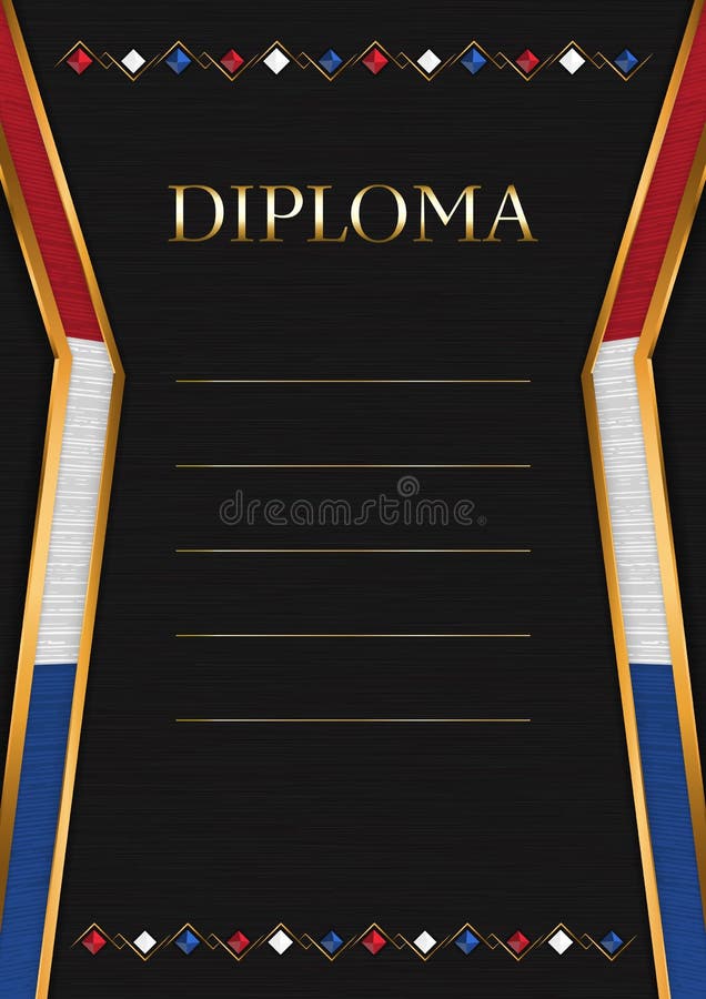 Vertical Frame and Border with Netherlands Flag Stock Vector ...