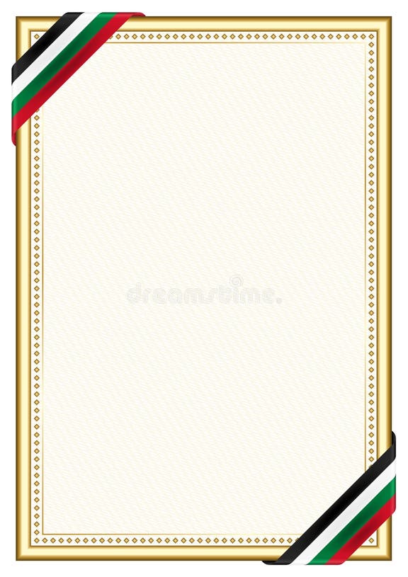 Vertical Frame and Border with Palestine Flag Stock Vector ...