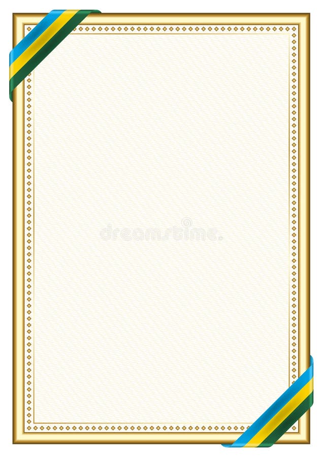 Vertical Frame and Border with Rwanda Flag Stock Vector - Illustration ...