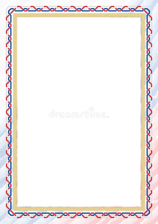 Vertical Frame and Border with Slovakia Flag Stock Illustration ...