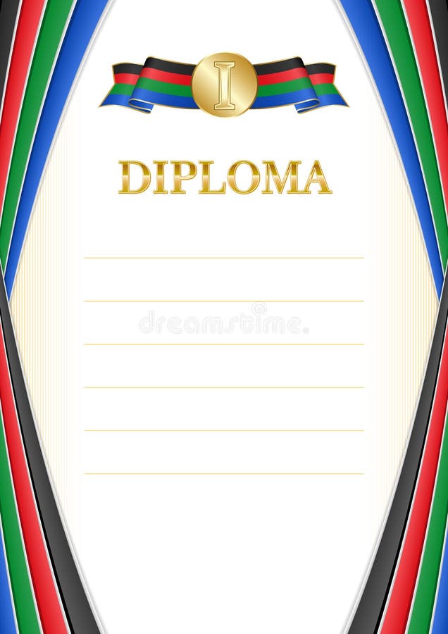 Vertical Frame and Border with South Sudan Flag Stock Vector ...