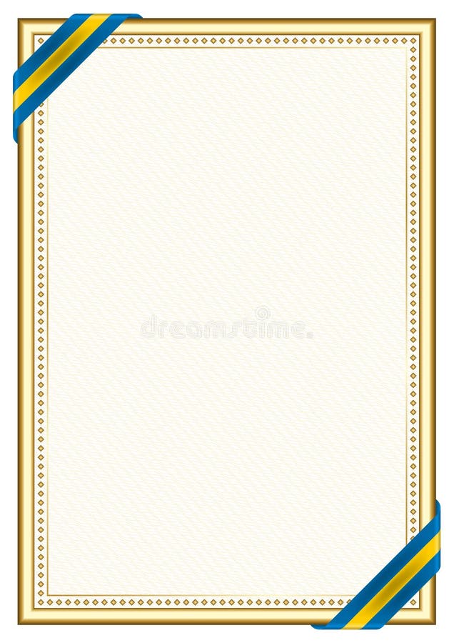 Vertical Frame and Border with Sweden Flag Stock Vector - Illustration ...