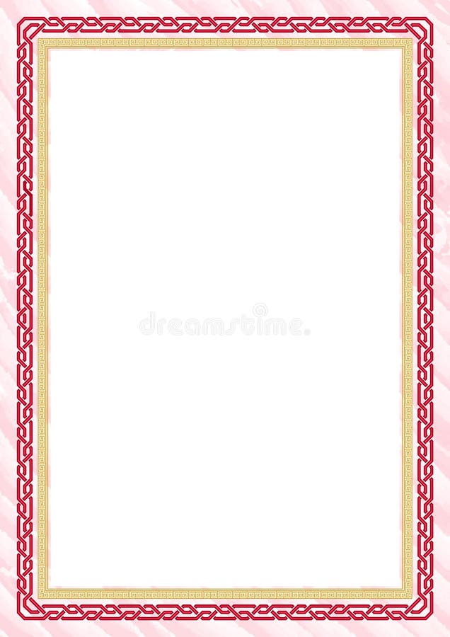 Vertical Frame and Border with Turkey Flag Stock Illustration ...