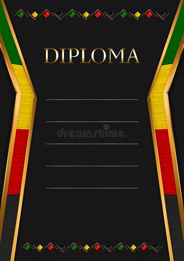 Vertical Frame and Border with Zimbabwe Flag Stock Vector ...