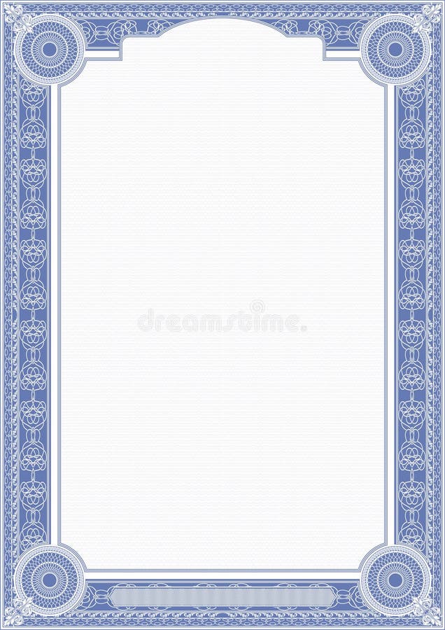 Vertical Frame for Certificates Green Stock Illustration - Illustration ...