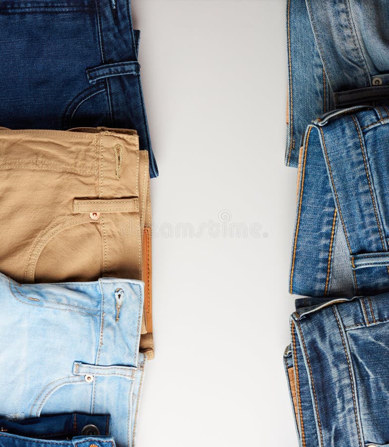 Vertical Frame of Jeans Boarder Stock Photo - Image of cotton, clothes ...