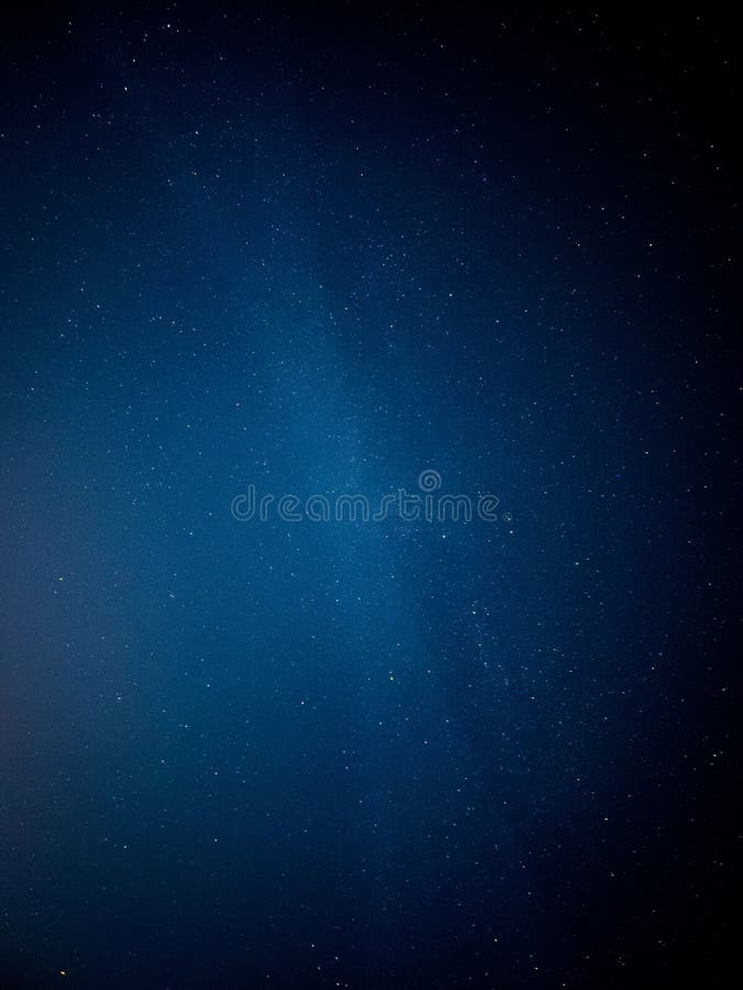 Vertical Galaxy Background with Blue Starry Sky Stock Photo - Image of ...