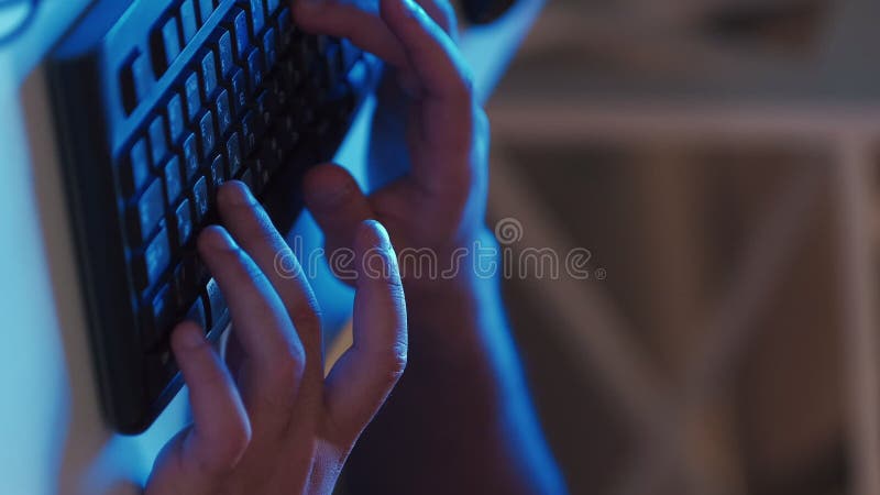 Vertical Global Search Working Man it Technology Stock Video - Video of ...