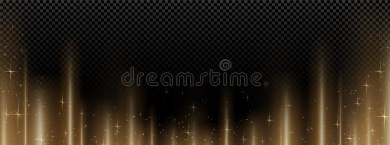 Vertical Gold Line Light Effect. Sparkle and Flare Stock Illustration ...