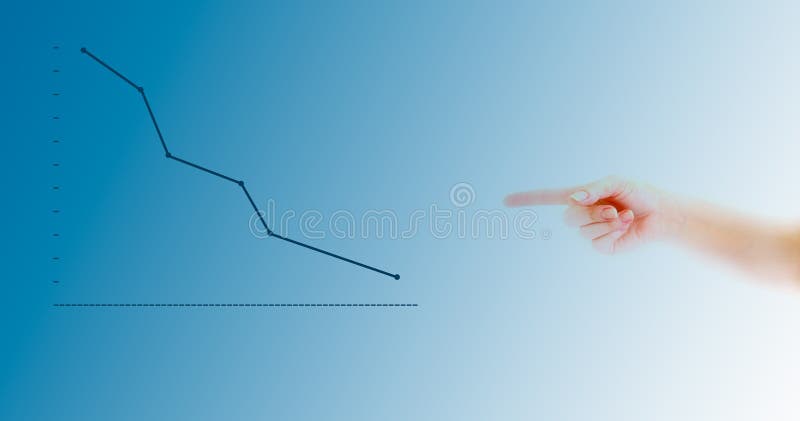 Gradient Blue Background with Graph Stock Image - Image of blue ...