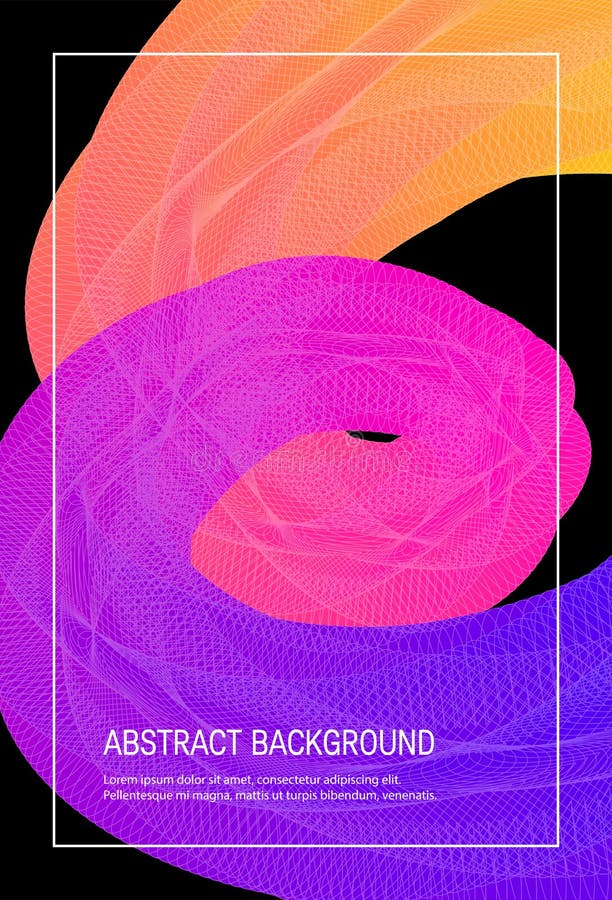 Vertical Gradient Background, 3d Vector Cover Design Stock Vector ...