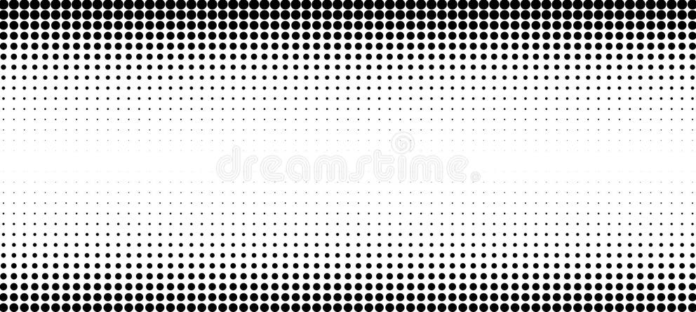 Vertical Gradient of Black and White Dots. Halftone Texture. Vector ...