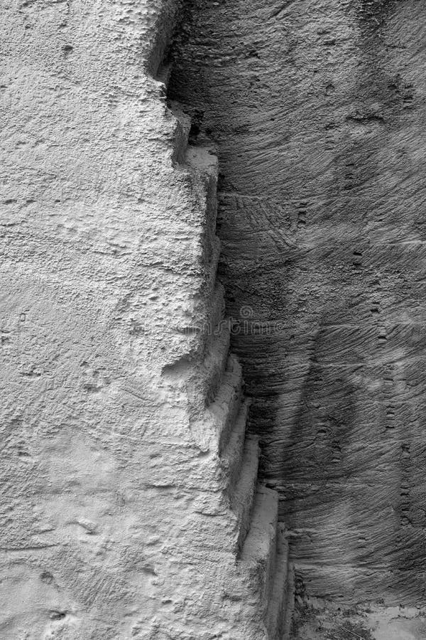 Vertical Gray Scale Shot of a Wall Stock Image - Image of outdoors ...