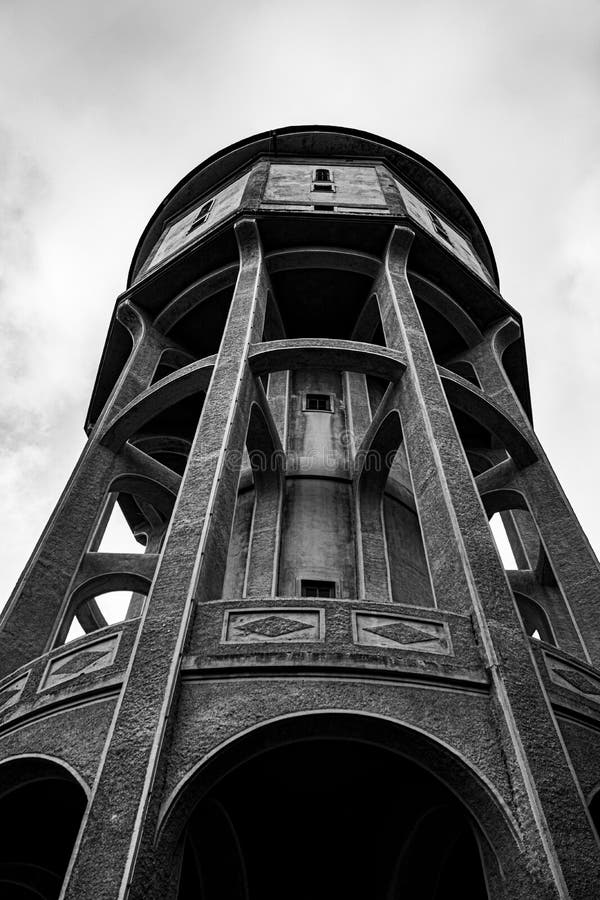 Vertical Grayscale Shot of a Tower Stock Photo - Image of tower, scenic ...