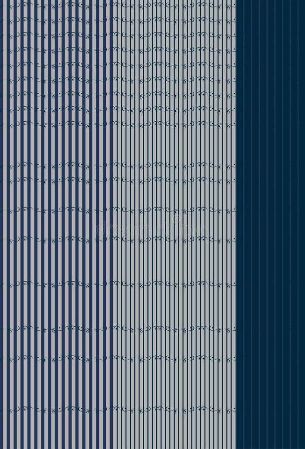 Vertical Grey-navy Stripe Pattern with Navy All Over Geometrical ...