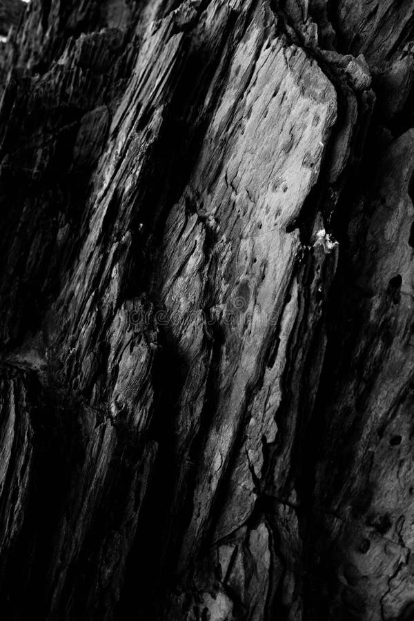 Vertical Grey Scale Shot of the Beautiful Rock Formation on the Cliffs ...