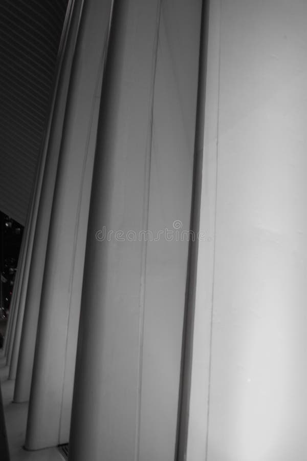 Vertical Greyscale Shot of a Modern Architectural Structure with ...