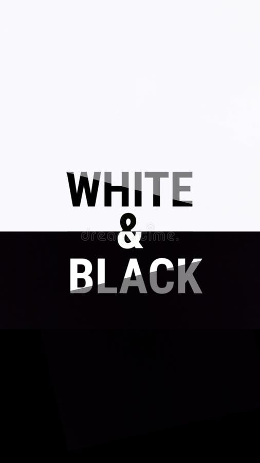 Vertical Half Screen Black and White Wallpaper Stock Illustration ...