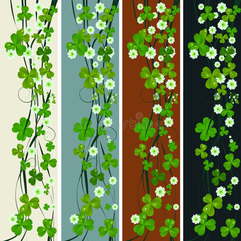 Vertical Headers with St. Patrick Stock Vector - Illustration of green ...