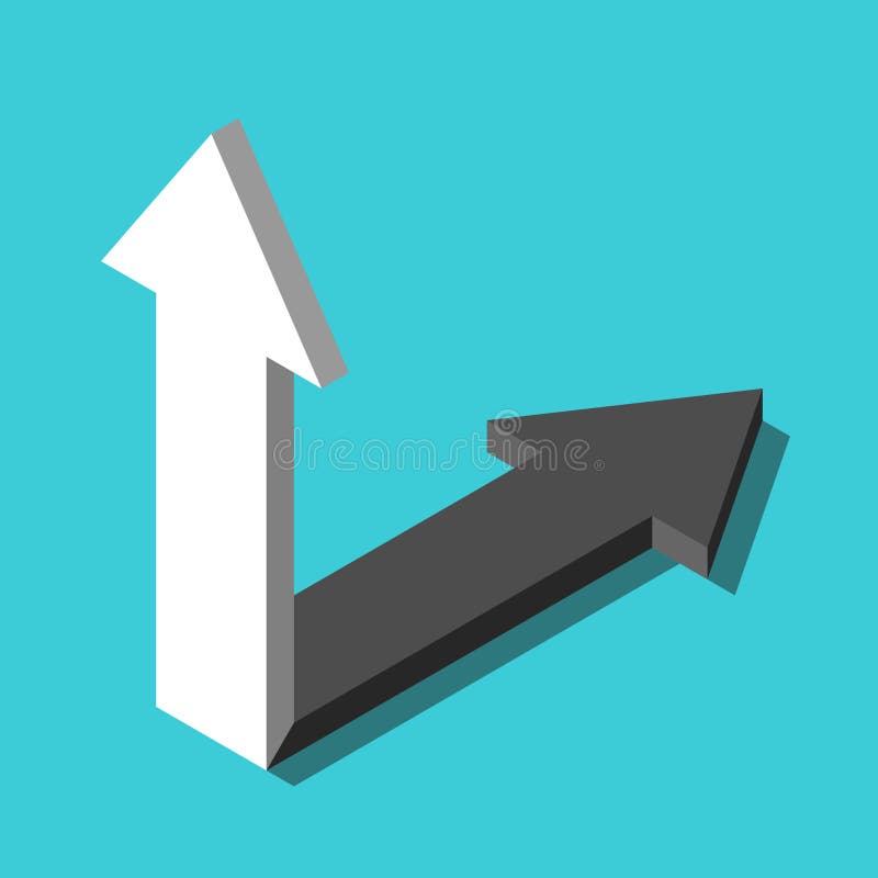 Vertical and Horizontal Arrows Stock Vector - Illustration of business ...