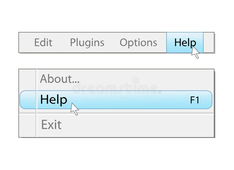 Horizontal menu frame stock vector. Illustration of humor - 27178757