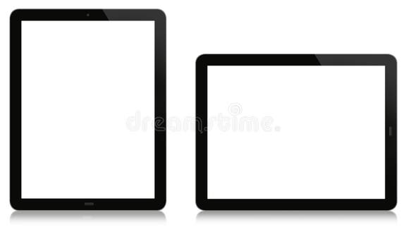 Vertical and Horizontal Tablet Stock Photo - Image of technology, copy ...