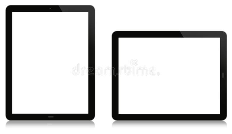 Vertical and Horizontal Tablet Stock Photo - Image of technology, copy ...