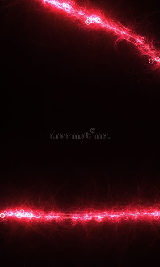 Vertical Hot of Bright Red Light Trails on a Black Background Stock ...