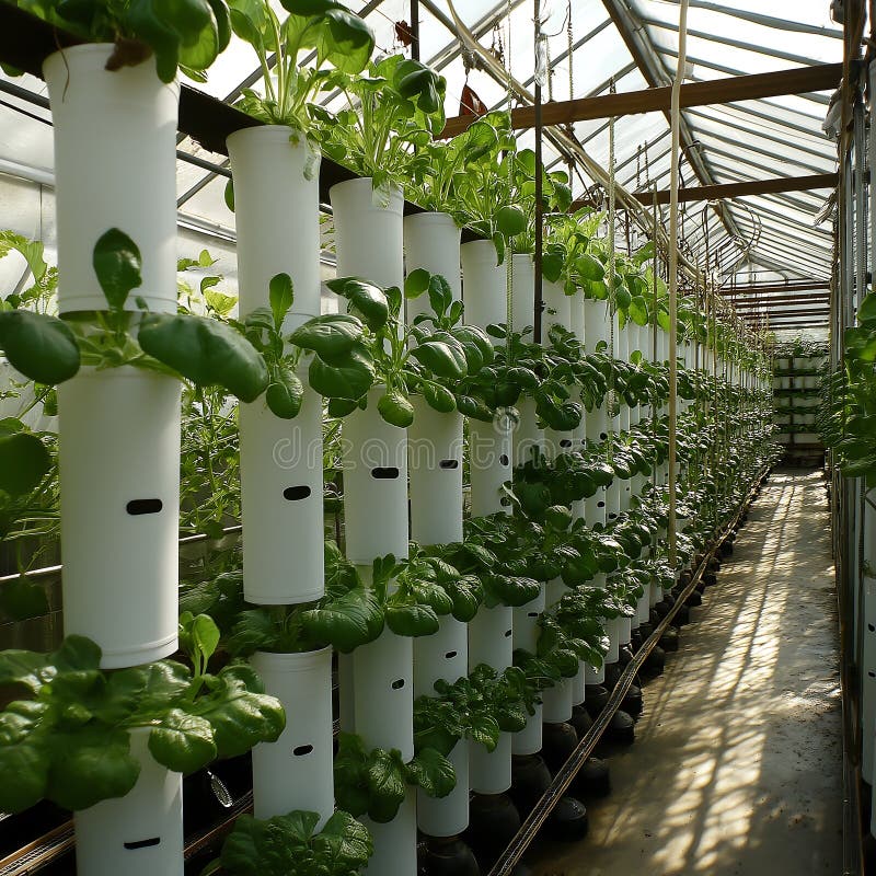 Vertical Hydroponic System in a Greenhouse for Sustainable Leafy ...