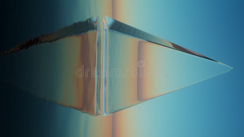 Ice Pyramid Rotating Over Calm Ocean Waters Loop Stock Footage - Video ...