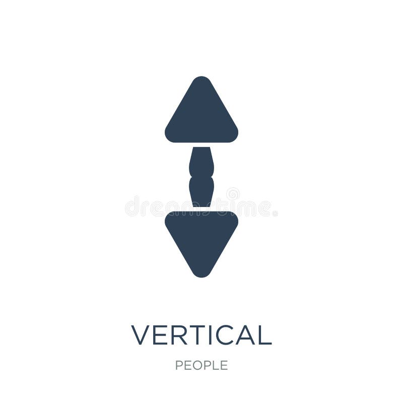Vertical Icon in Trendy Design Style. Vertical Icon Isolated on White ...
