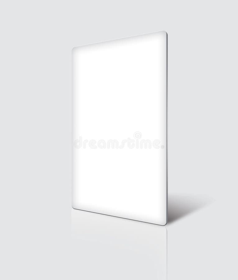 Vertical ID Card Mockup 3D Rendering on Isolated Background Stock ...