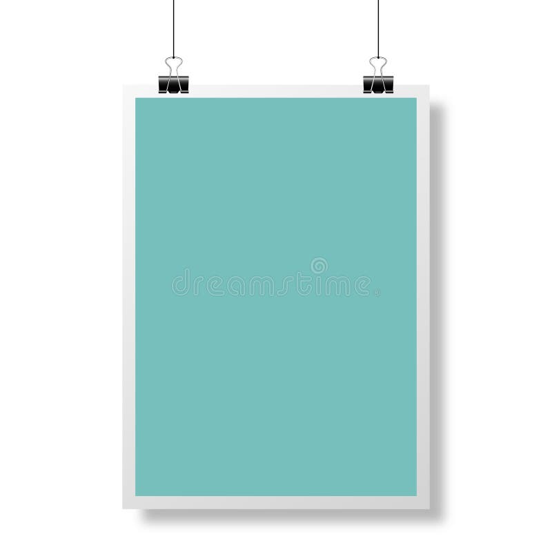 Vertical Illustration of a Hanging Blue Board - Perfect for Your ...