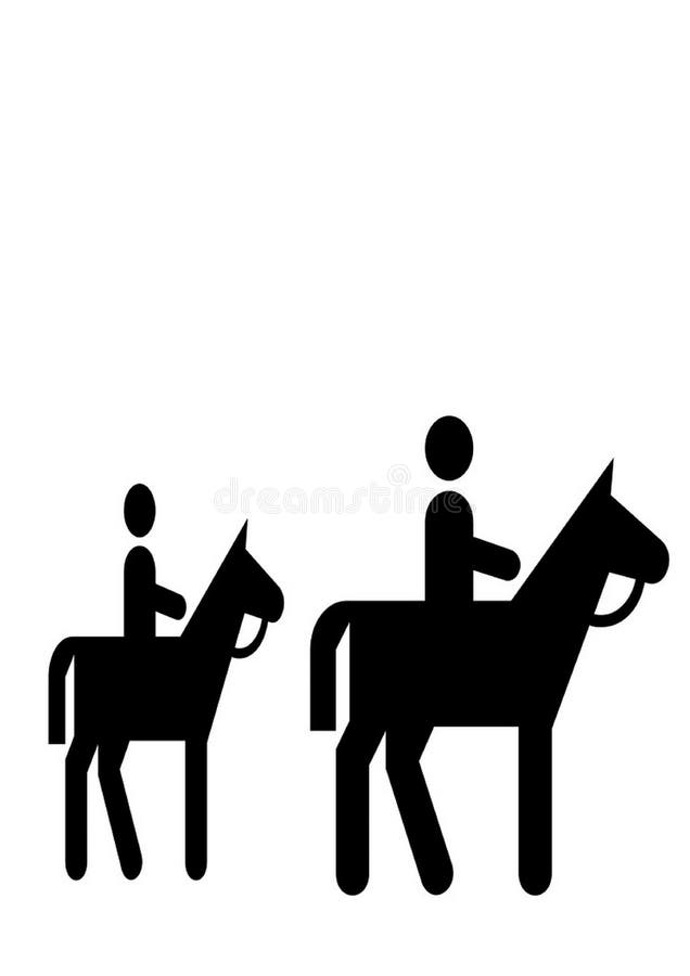 Horses and Riders Silhouettes Stock Vector - Illustration of farm ...