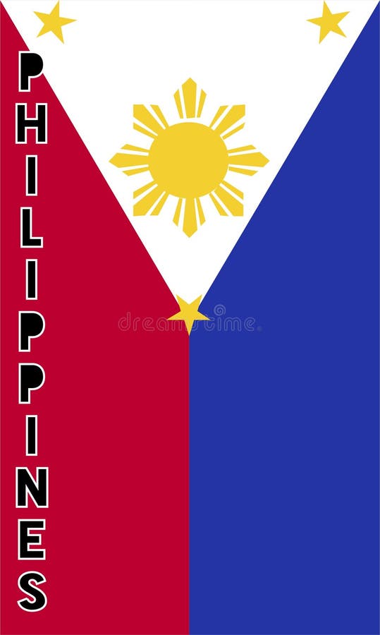 Vertical Philippines Flag in Shield Shape, Four 3d and Simple Versions ...