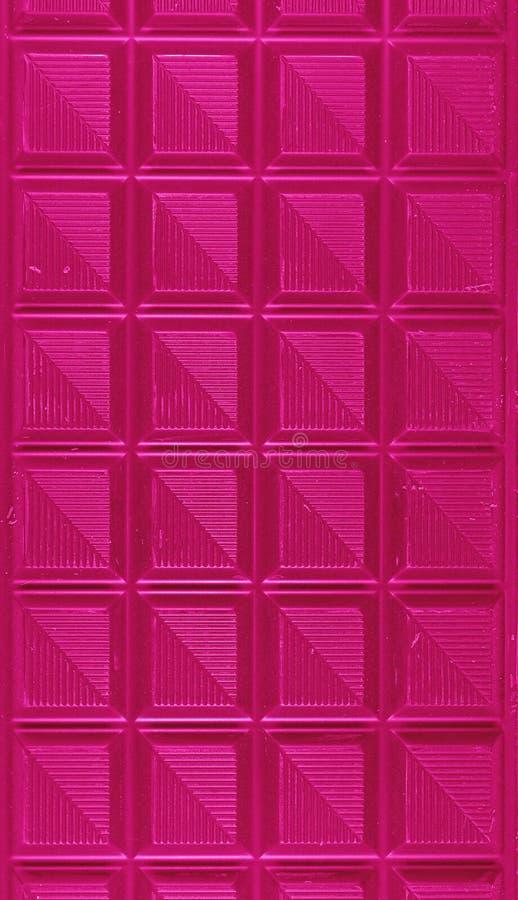 Vertical Image of Chocolate Bar in Shocking Pink Color for Background ...