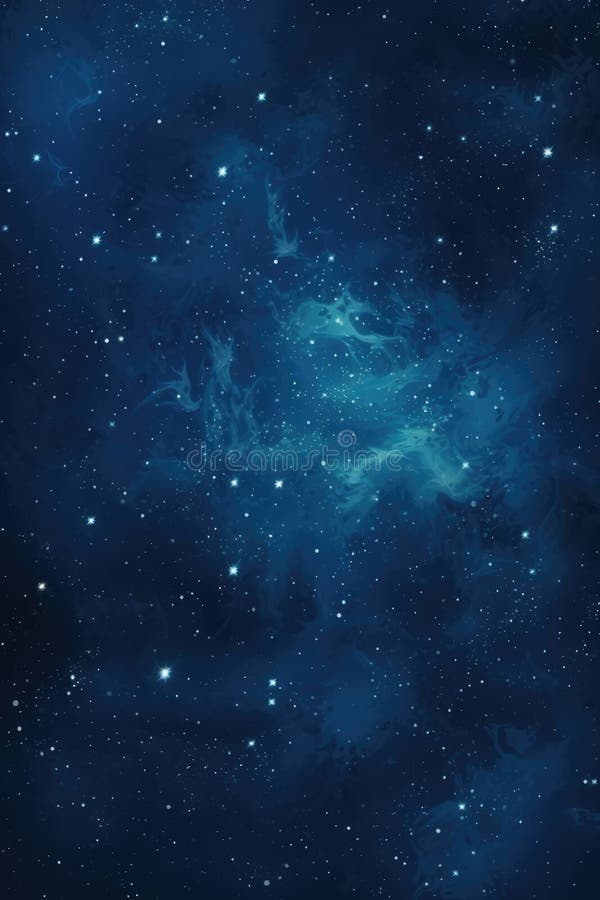 Vertical Image of Dark Blue Cosmic Space Background with Multiple Stars ...