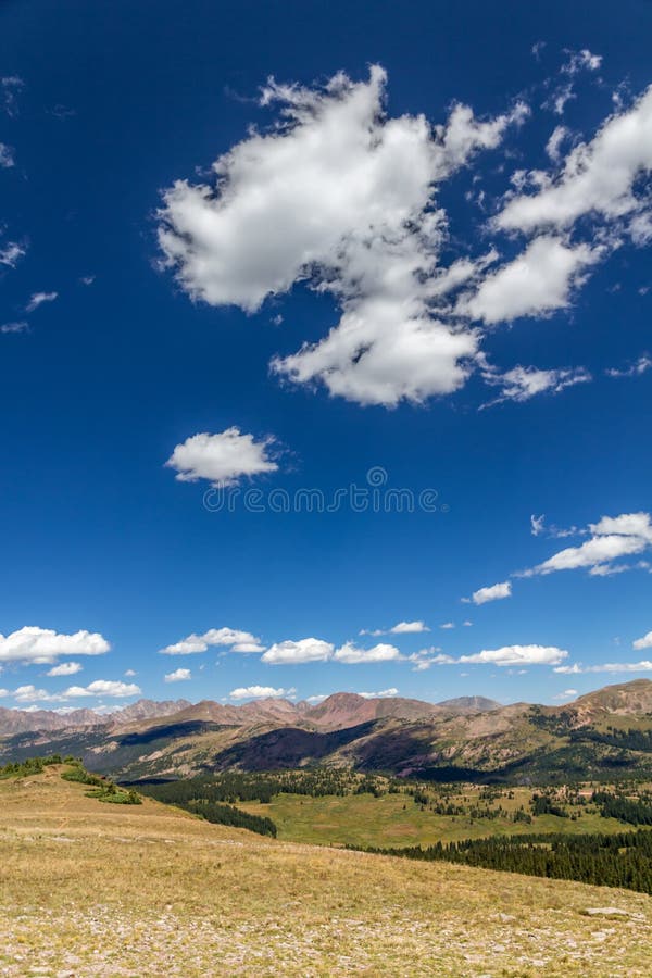 Cloudscape and Gore Range from Shrine Mountain Ridge, Colorado Rockies ...
