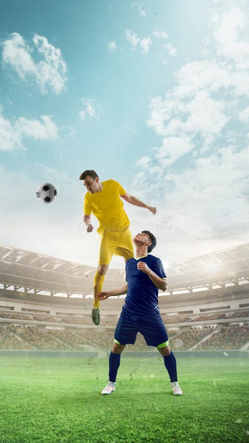 Collage. Set with Young Competitive Man in Red and Black Uniform ...
