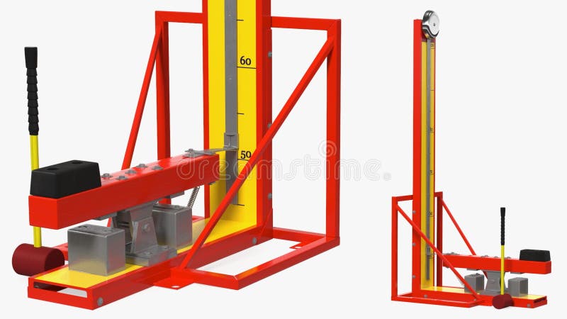 Vertical Impact Testing Device with Measurement Scale Stock Photo ...