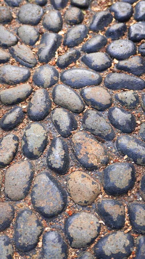 Pebble Stone Pathway stock photo. Image of creating - 352977672