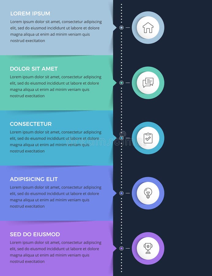 Vertical Infographic Template Stock Vector - Illustration of element ...