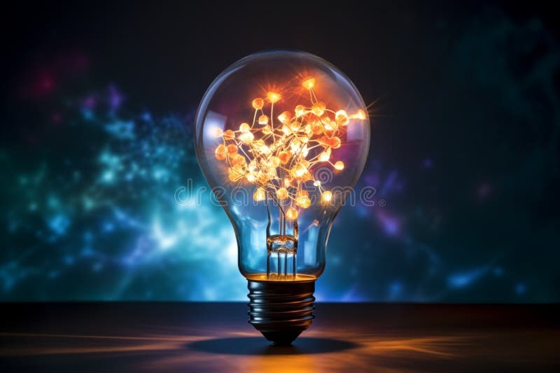 Vertical Innovation Creative Idea Symbolizes Concept of Idea and ...