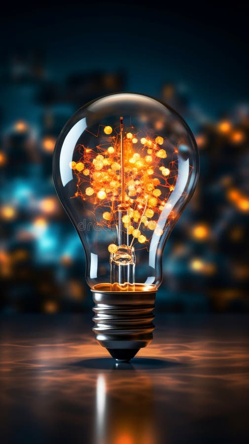 Vertical Innovation Creative Idea Symbolizes Concept of Idea and ...