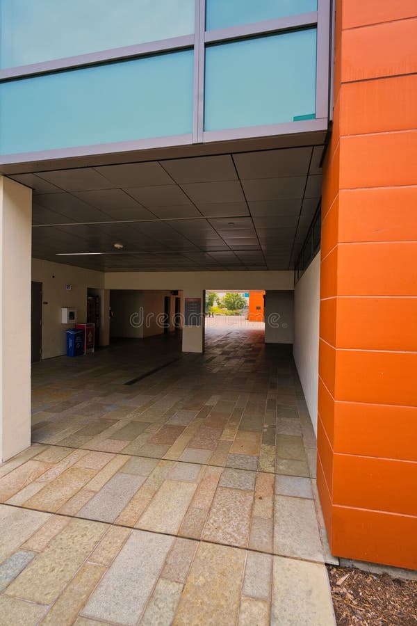 Vertical of the Inside of San Diego State University. Stock Image ...