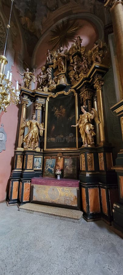Vertical Inside View of Bernardine Monastery with Vintage Architecture ...