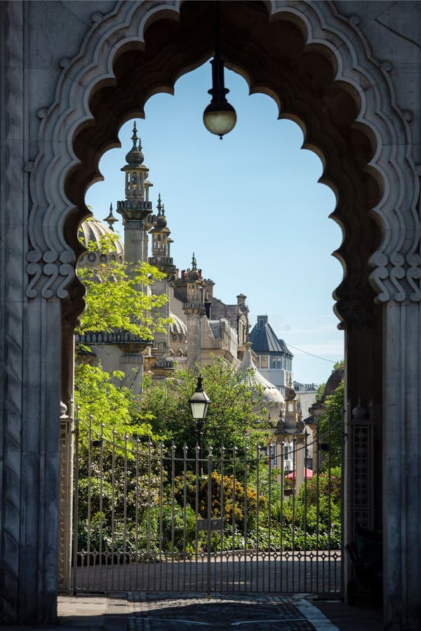Vertical Inside View through the North Gate at the Royal Pavilion in ...