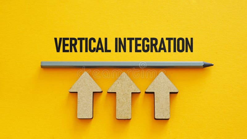 Vertical Integration is Shown Using the Text Stock Photo - Image of ...