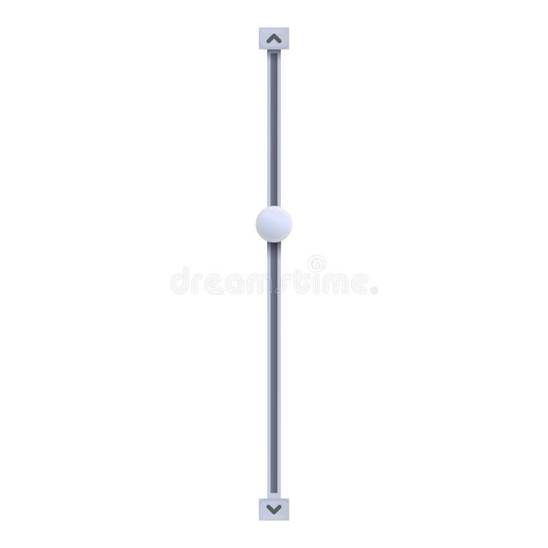 Vertical Interface Slider with Round Handle Pointing Upwards Stock ...