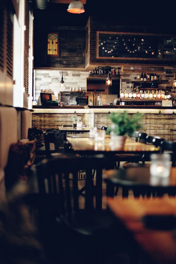 Vertical of the Interior of a Cafe in Vejle, Denmark. Editorial Image ...